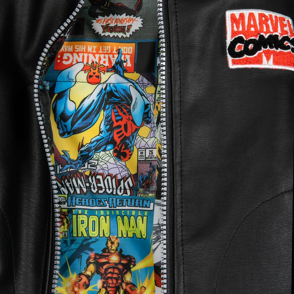 Marvel Comics 80th Anniversary Varsity Jacket for Kids | Marvel ...