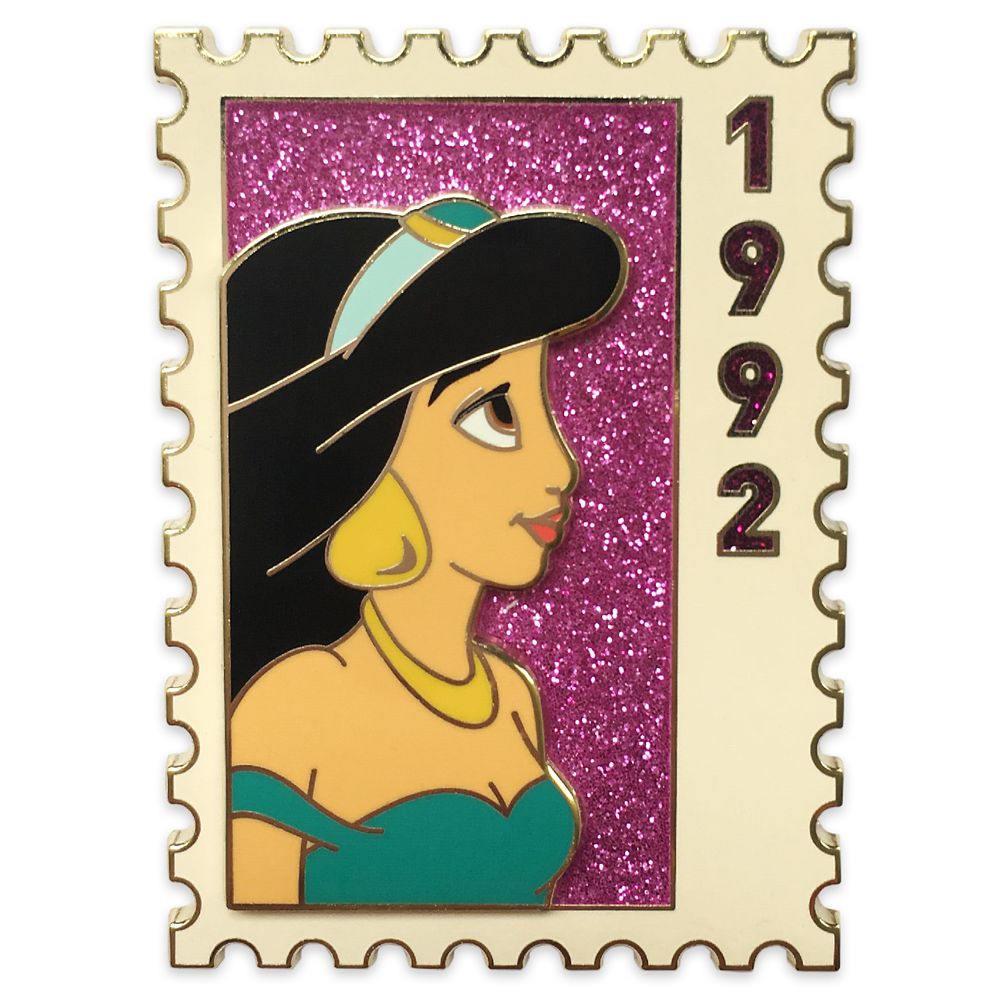 D23-Exclusive Jasmine Postage Stamp Pin – Aladdin | Disney Store
