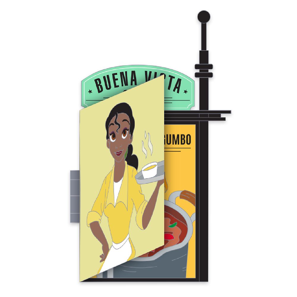 Tiana Pin – The Princess and the Frog – Buena Vista Cafe – Disney ...