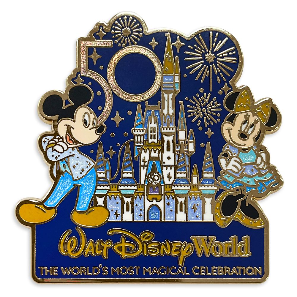Mickey and Minnie Mouse Pin – Walt Disney World 50th Anniversary ...