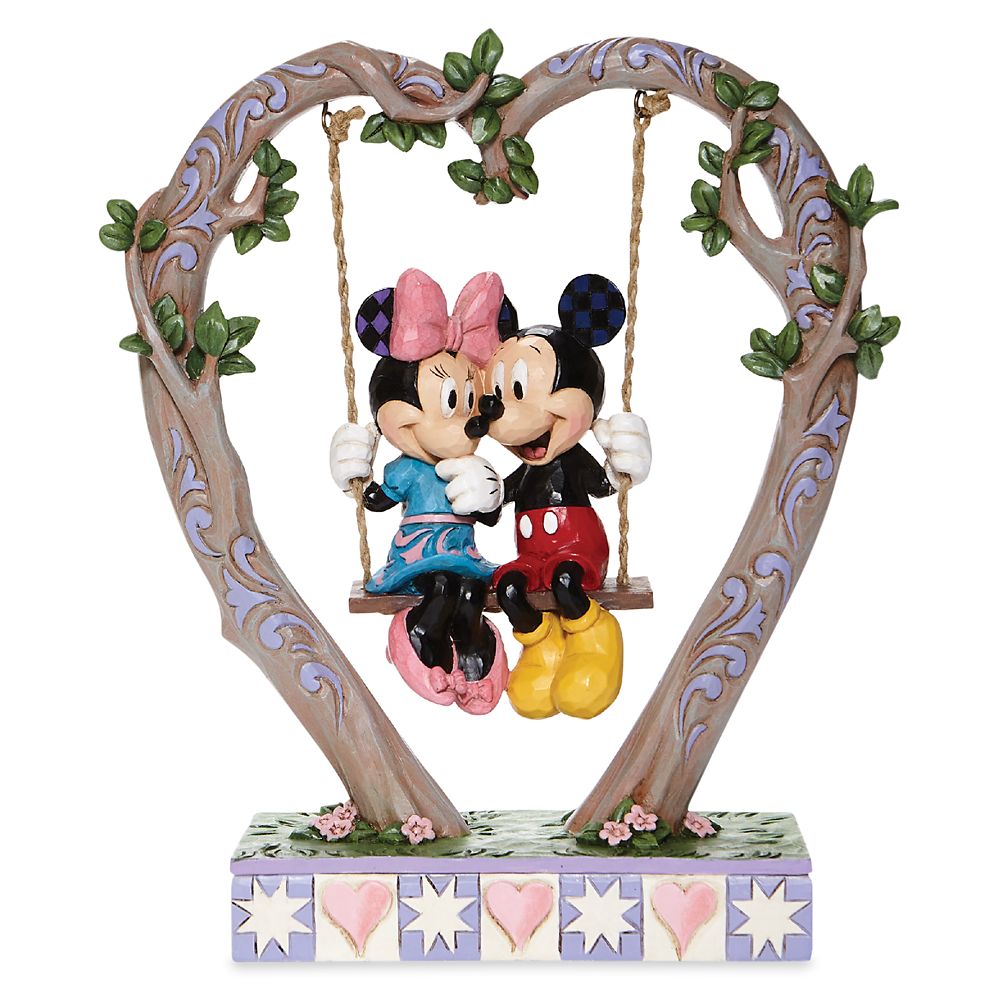 Mickey and Minnie Mouse ''Sweethearts in Swing'' Figure by Jim Shore ...