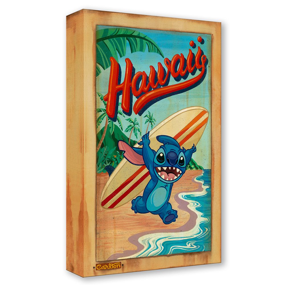 Stitch ''Surf's Up'' Canvas Artwork by Trevor Carlton – Limited Edition ...
