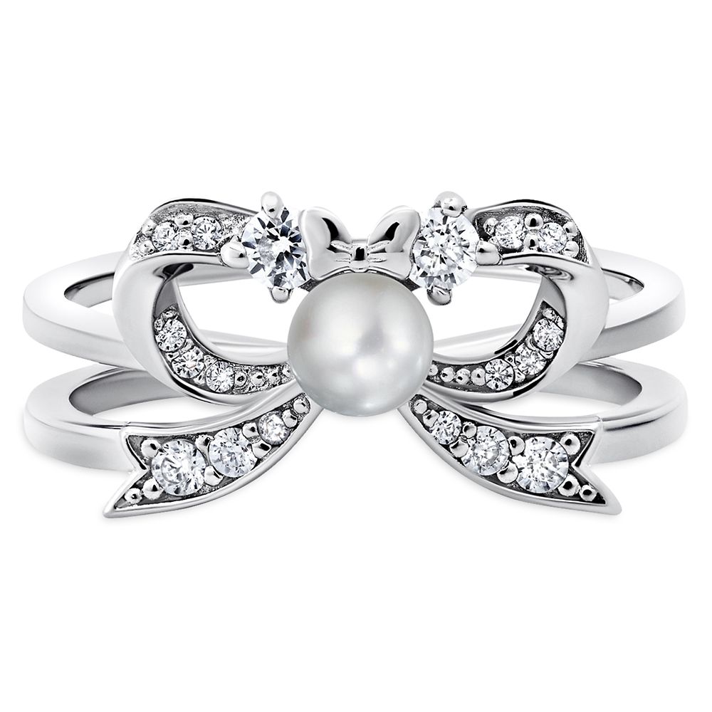 Minnie Mouse Shell Pearl Ring by CRISLU | Disney Store