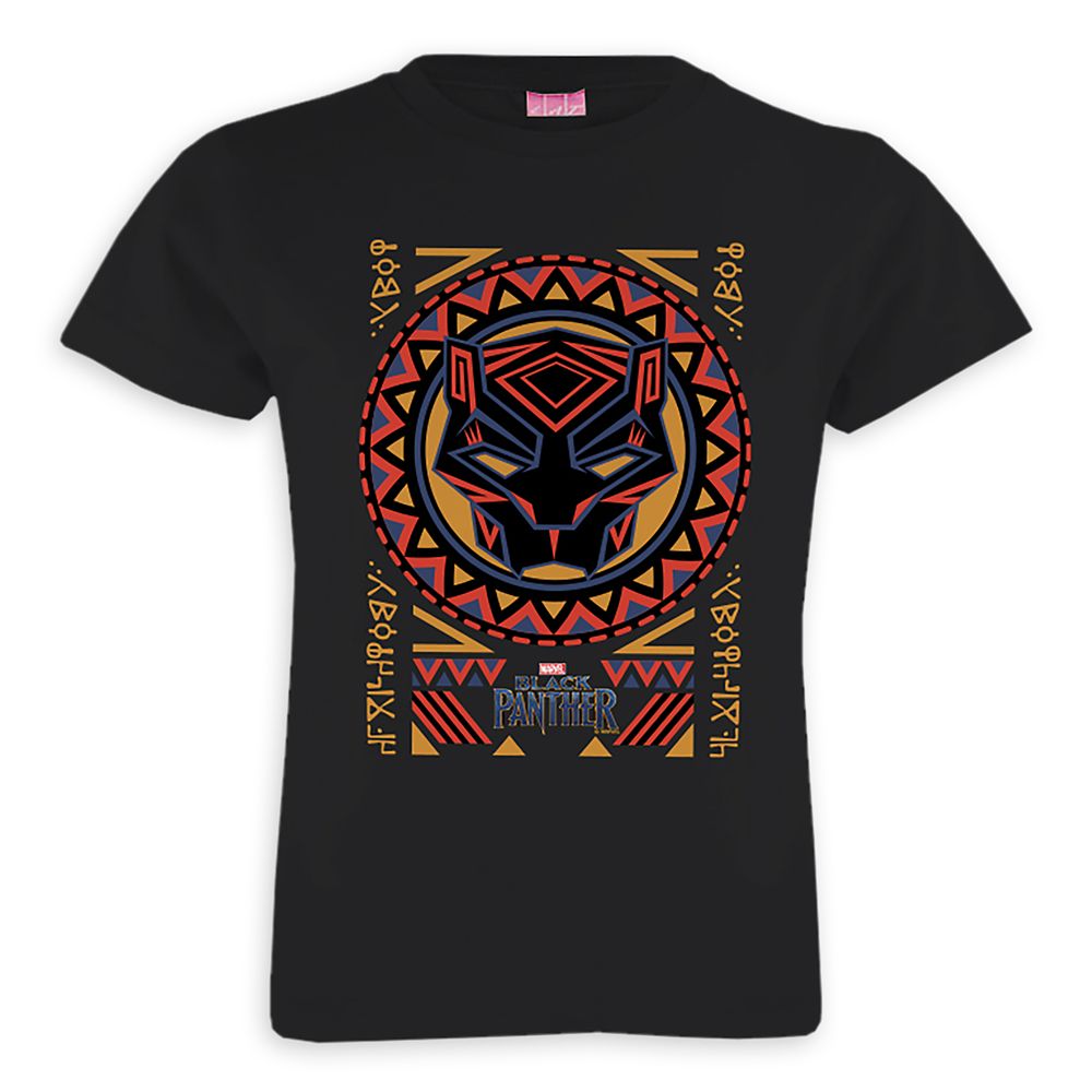 Black Panther Pattern T-Shirt for Girls - Customizable | Disney Store