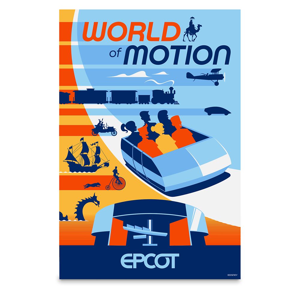 EPCOT World of Motion Poster – Limited Edition | Disney Store