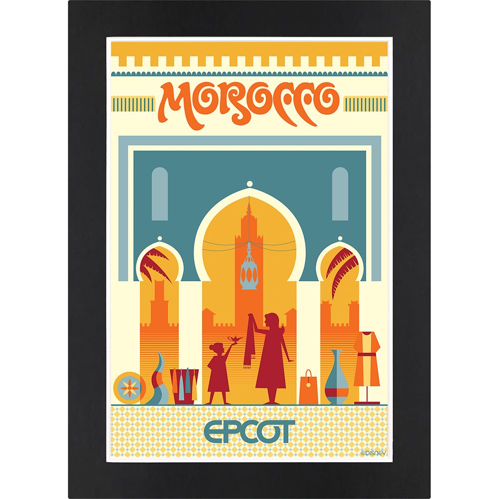 EPCOT Morocco Pavilion Matted Print | Disney Store