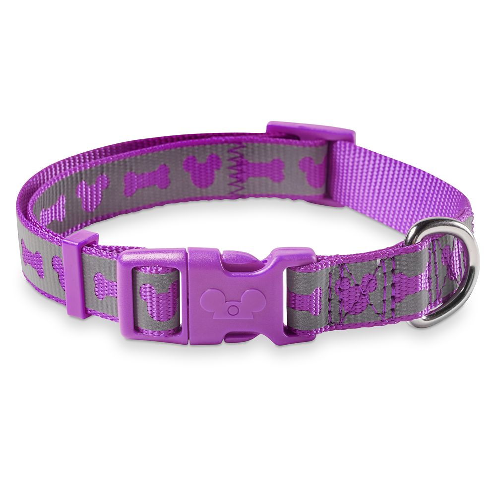 Mickey Mouse Reflective Dog Collar Purple Disney Store