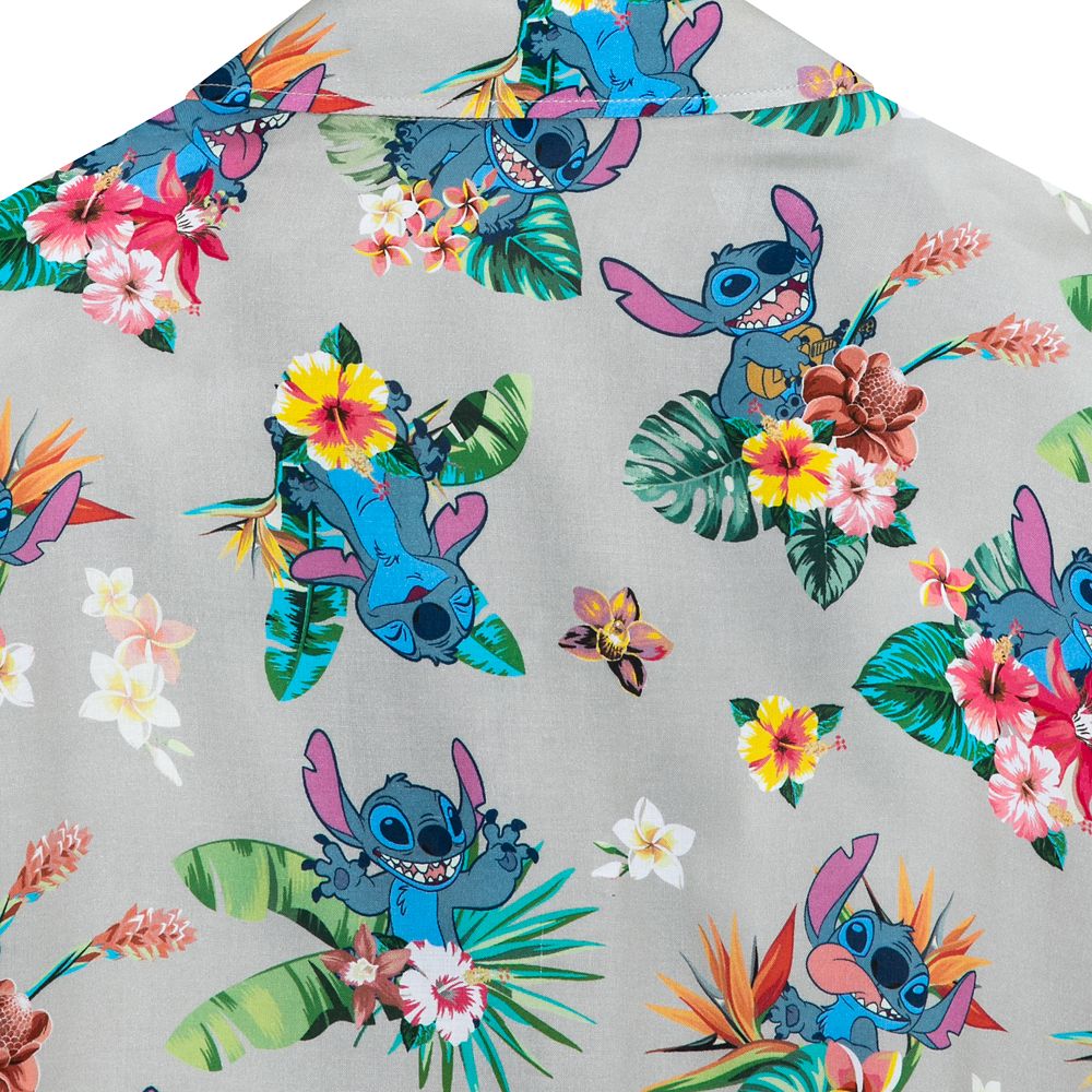 Stitch Woven Shirt for Adults – Lilo & Stitch – Tan | Disney Store